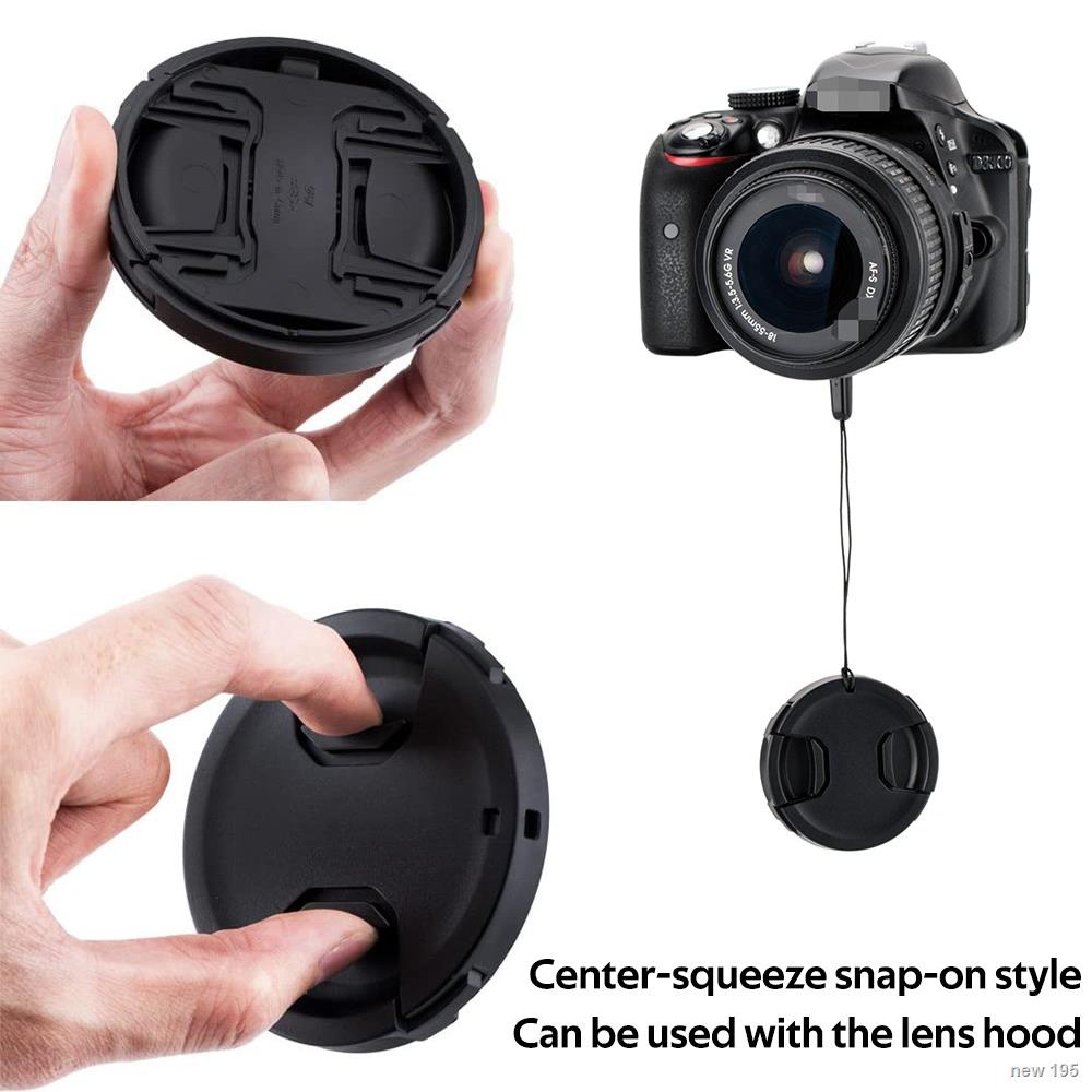 ฝาปิดเลนส์ 37-95mm Camera Lens Cap Snap-On Lens Cover Filter Protector SLR Mirrorless Camera ...