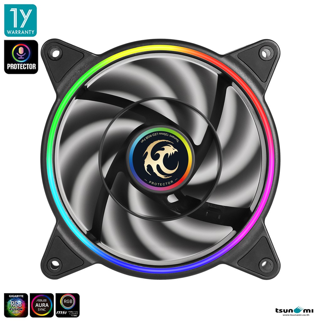 พัดลมระบายความร้อน Tsunami Protector 1250 Cooling Fan Pack5 (Additional ...
