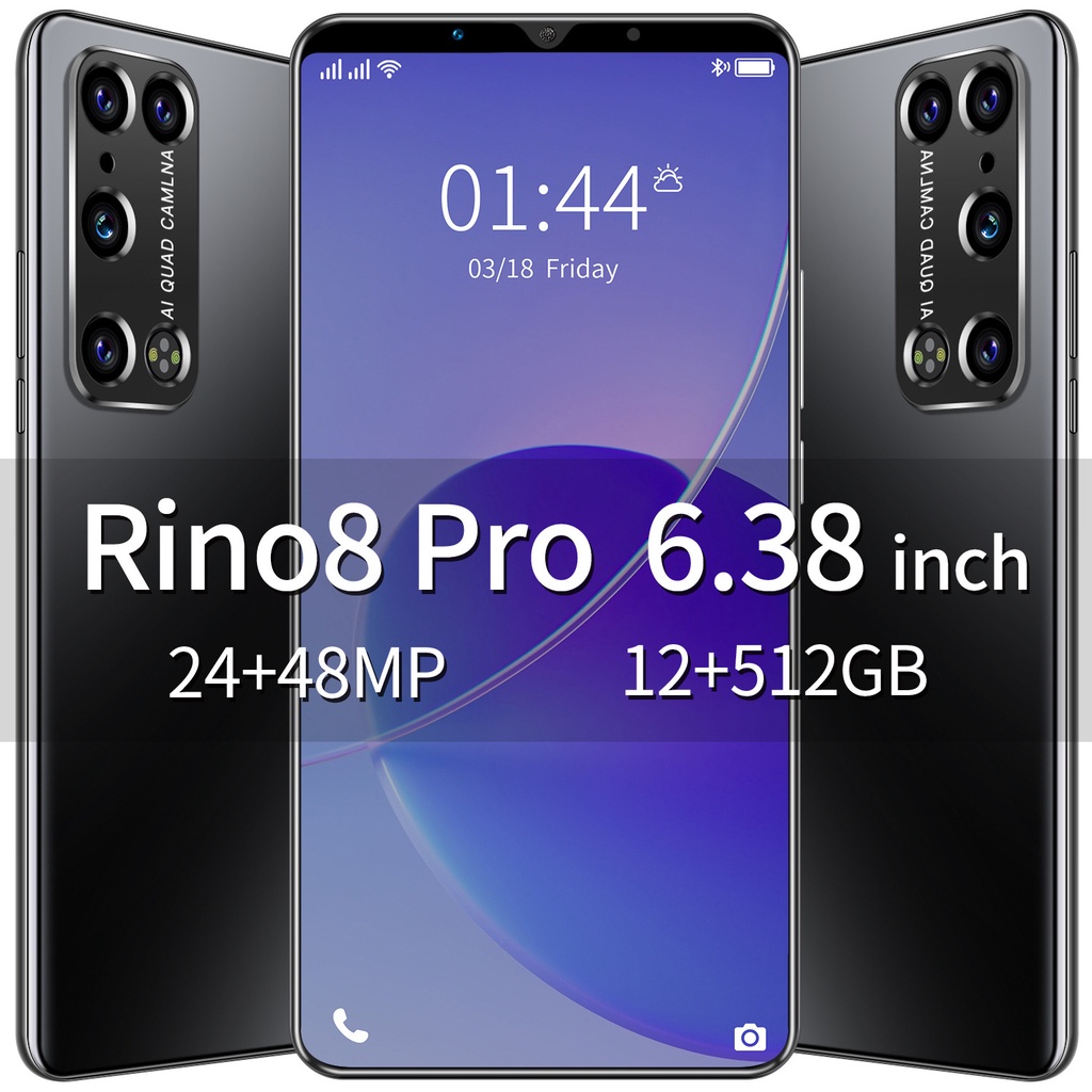 โทรศัพท์สมาร์ทใหม่Rino8 proผลิตภัณฑ์ใหม่ร้อน Android โทรศัพท์มือถือหน้า ...