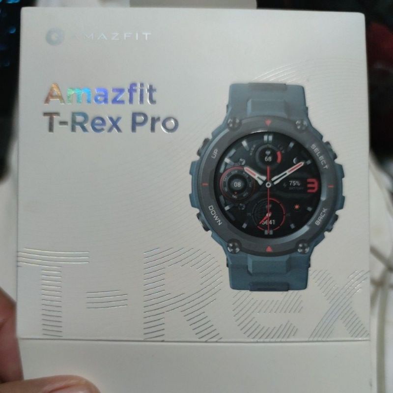 พร้อมส่ง New Amazfit T-Rex Pro Model A2013 Steel Blue Waterproof SpO2 ...