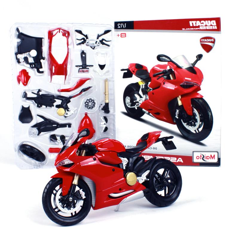 112 Maisto Ducati 1199 Motorcycle Toy Alloy Assembled Motor Car Vehicle ...