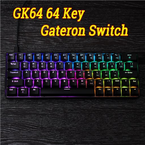 Gk 64 Gateron Ciy Swtich Rgb แป้นพิมพ์ไฟแบ็คไลท์ | Shopee Thailand