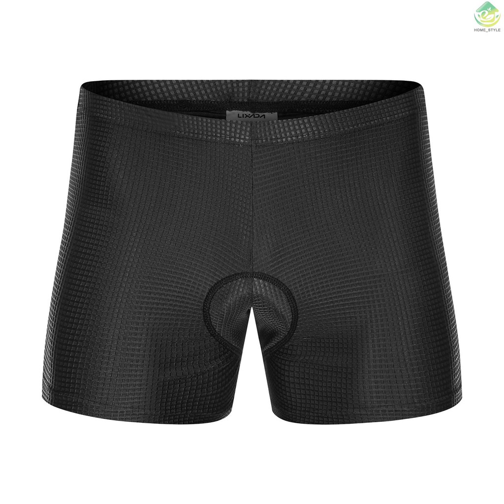 Lixada Men Bike Padded Shorts Cycling 3D Padded Underwear Bicycle Padding Riding Shorts Biking ...