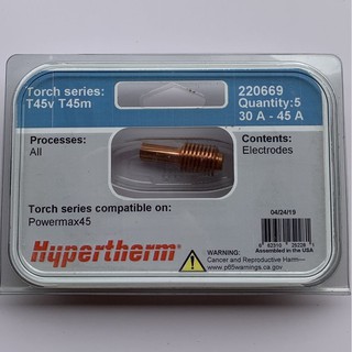 Hypertherm Electrodes 220669 for PowerMax45 | Shopee Thailand