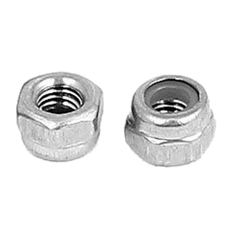M3 x 0.5mm Stainless Steel Nylock Nylon Insert Hex Lock Nuts 50pcs ...