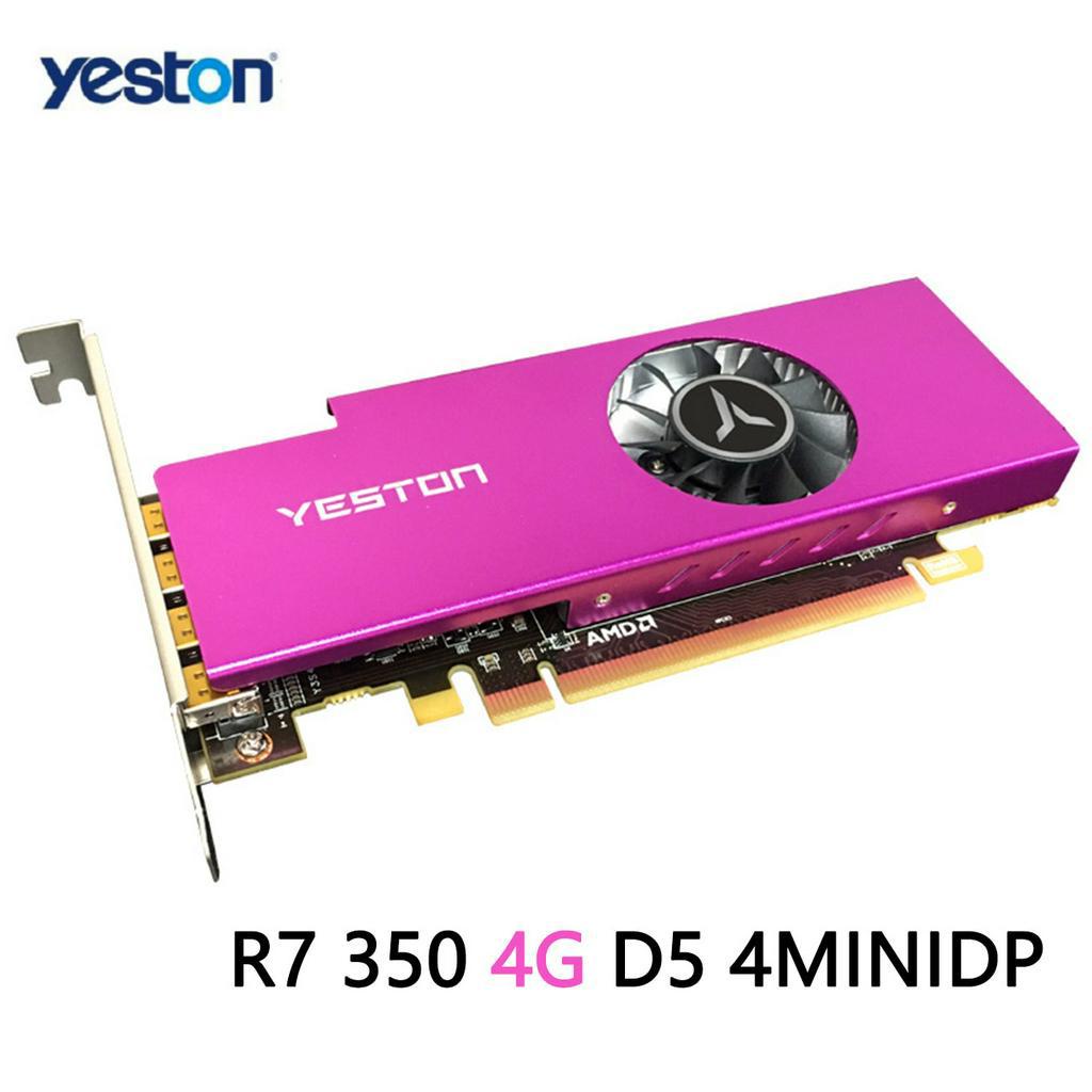 Yeston R7 350 4G D5 4MINIDP Graphic Card Video Card Radeon Chill PC ...