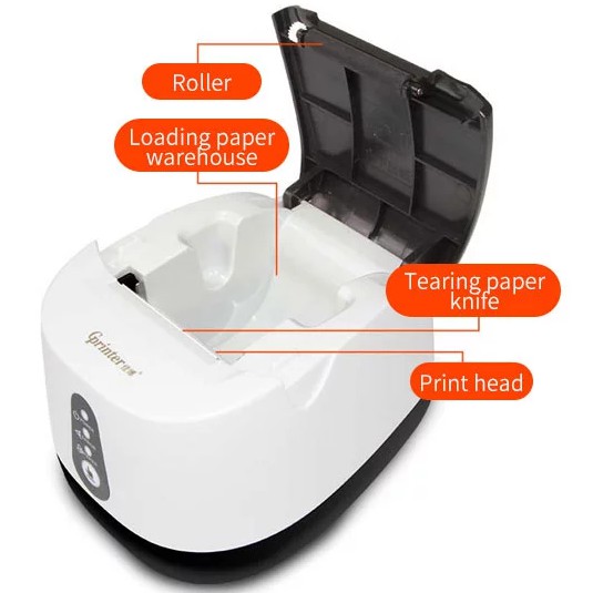 GPrinter รุ่น iSH58 เครื่องปริ้นสลิป-เครื่องพิมพ์ใบเสร็จ ไร้หมึก Bluetooth+USB ใช้งานง่ายสำหรับ ...