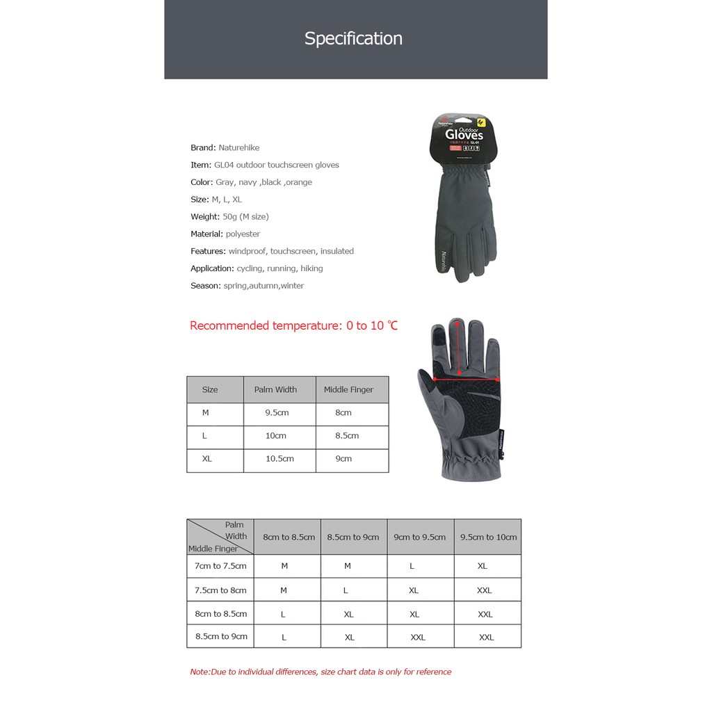 Rs 171 - Gl - 04 Naturehike Nh 18S 005-T ถุงมือกันน้ําสําหรับวิ่งขี่ ...