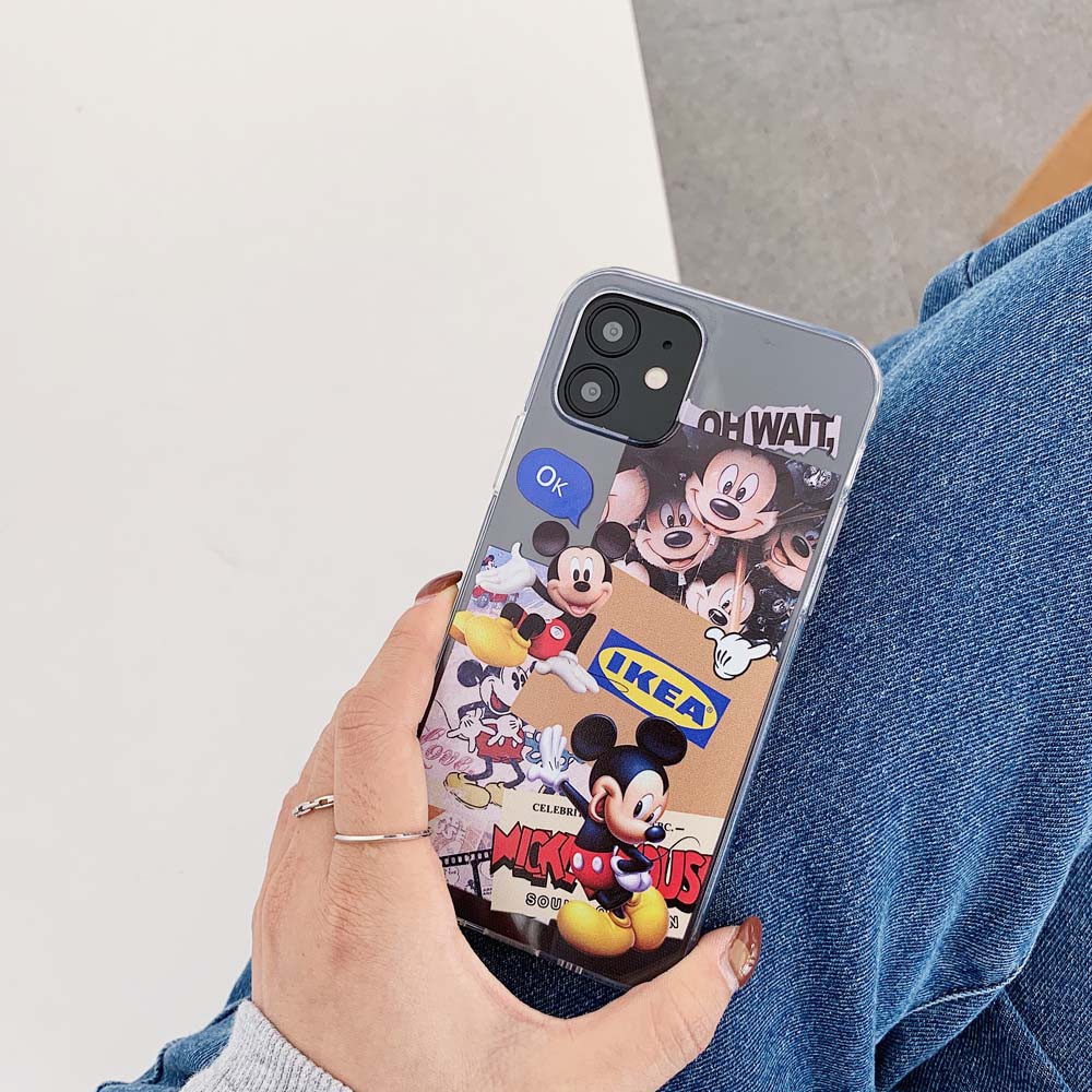 CASE FOR 12 pro max 12 mini cover IK EA Cartoon mouse bow Printing ...