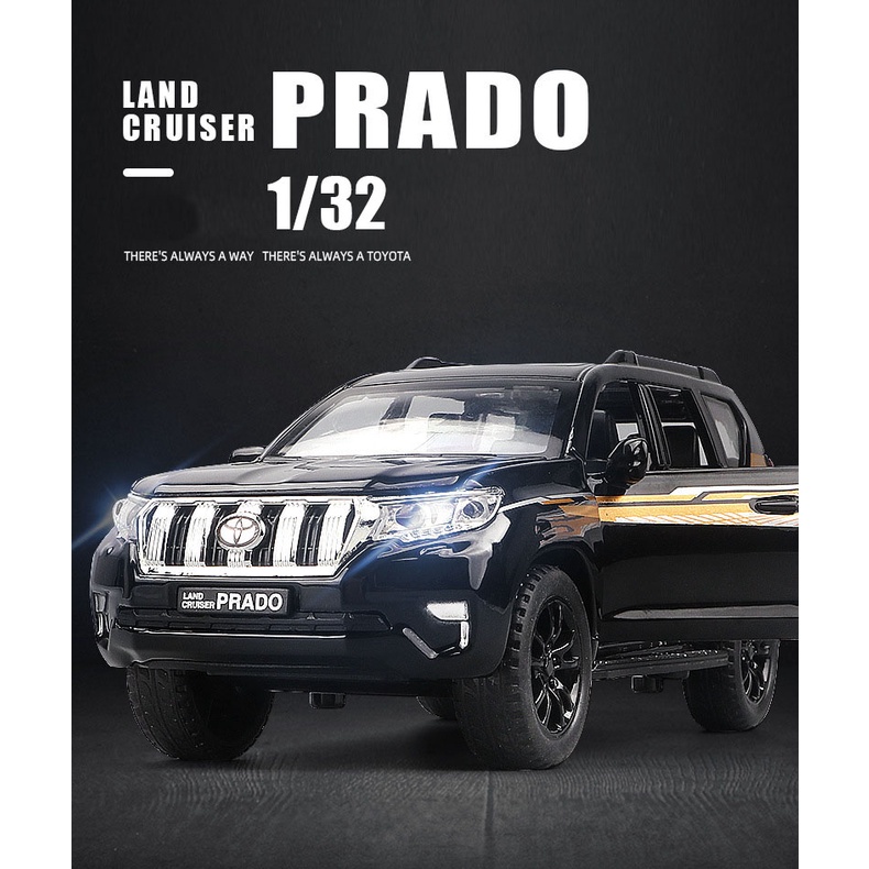 132 TOYOTA LAND CRUISER PRADO Alloy Metal Car Model Toys High ...