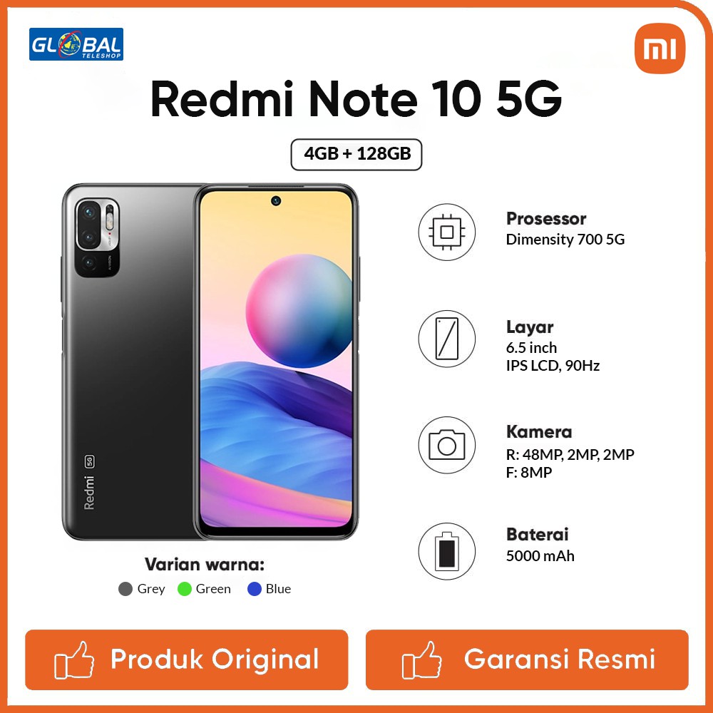 Spesifikasi Xiaomi Redmi Note 10 5G, Harga Terbaru dan Kelebihannya