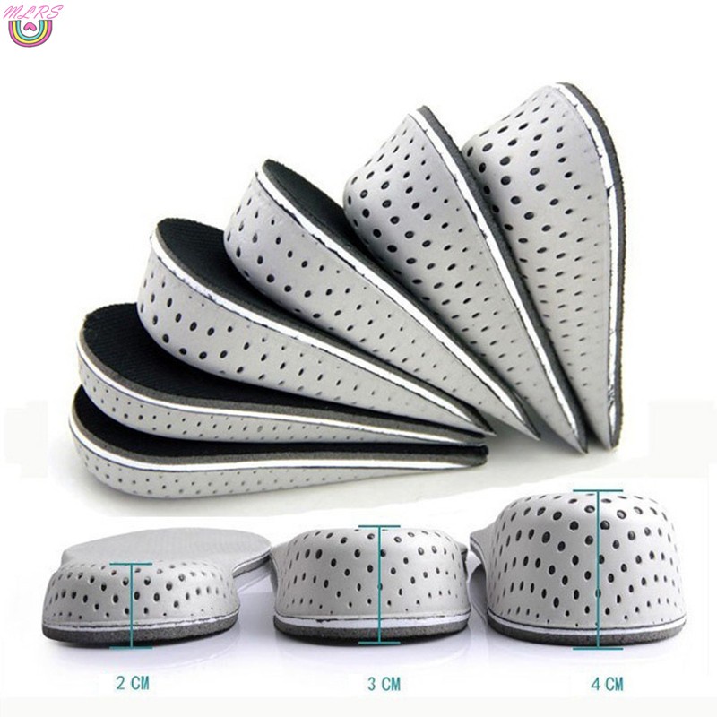 MS Insoles Unisex Insole Heel Lift Insert Shoe Pad Height Increase Cushion Elevator Taller ...