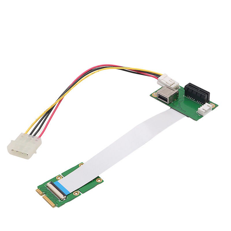 Mini PCI-e to USB PCI-E Express 1 X Riser Extender Adapter Card + 15 / ...