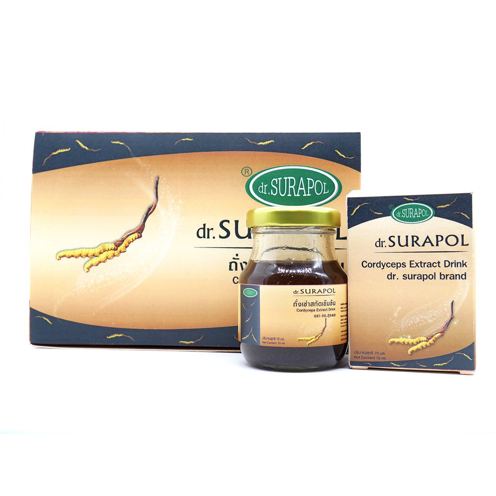 ซื้อ 4 แถม 2 Dr.Surapol น้ำถั่งเช่าสกัดเข้มข้น 6 แพ็ค 36 ขวด ตรา ดร.สุรพล G03319 - supurra ...