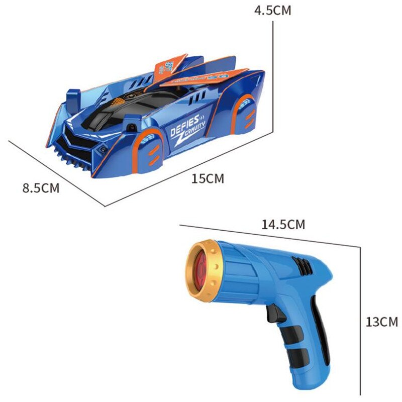 Remote Control Car Infrared Laser Tracking Wall Ceiling Climbing Stunt ...