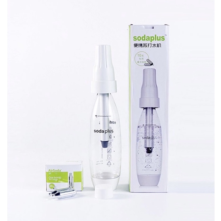 พร้อมส่งเครื่องทำโซดา แบบพกพา ยี่ห้อ Soda plus เครื่องดื่มอัดลม น้ำ ...