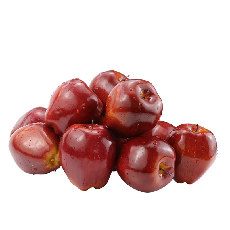 12 Pcs Fake Fruit Apples Artificial Apples Lifelike Simulation Red ...