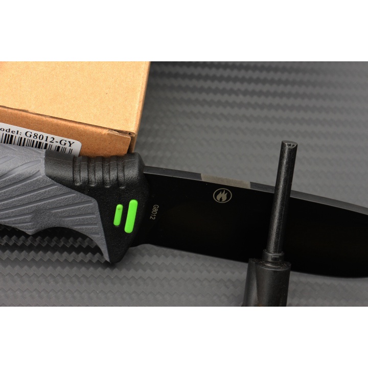 มีดเดินป่าใบตาย Ganzo Hunting Survival Knife กานโซ่ รุ่น G8012-GY ด้าม ...