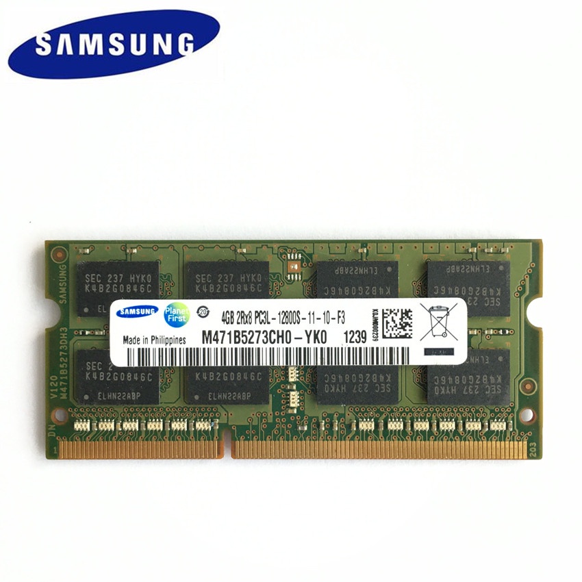 SAMSUNG 4G 2RX8 PC3L 12800S DDR3 1600Mhz 4gb Laptop Memory 4G PC3L ...
