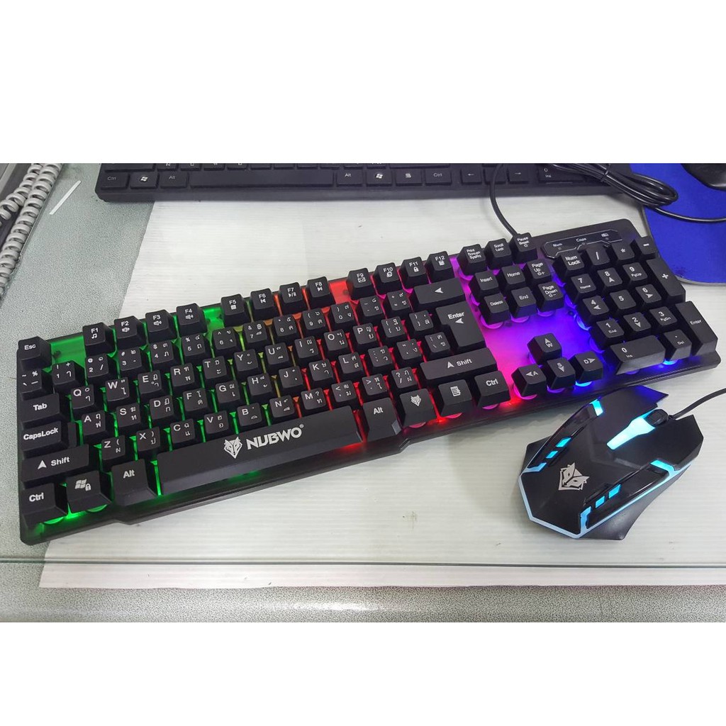 Nubwo NKM-300 Keyboard and Mouse Gaming Combo Set / ชุดคีบอร์ด + เม้าส์ ...