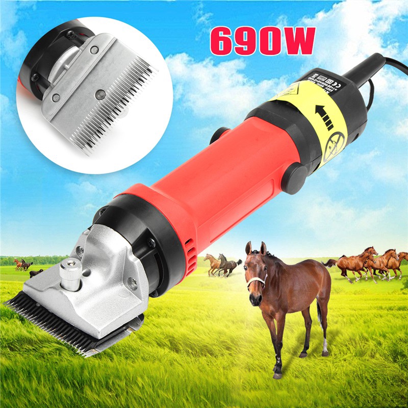 690W Electric Horse Sheep Clipper Sheep Goat Trimmer Shaver Cutter ...