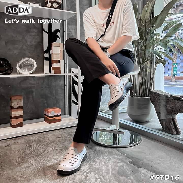 AD16.1รุ่น 5TD16M1M3 และ Adda 5TD41 ADDA 2density รองเท้าแตะ รองเท้าพื้นเบา แบบสวม ไฟล่อน (ไซส์ ...