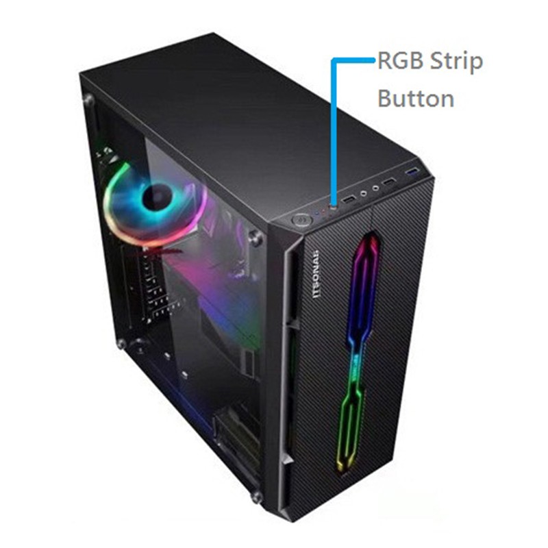 ITSONAS ATX Case (NP) Inpower RGB (Black) - advice_officialshop - ThaiPick