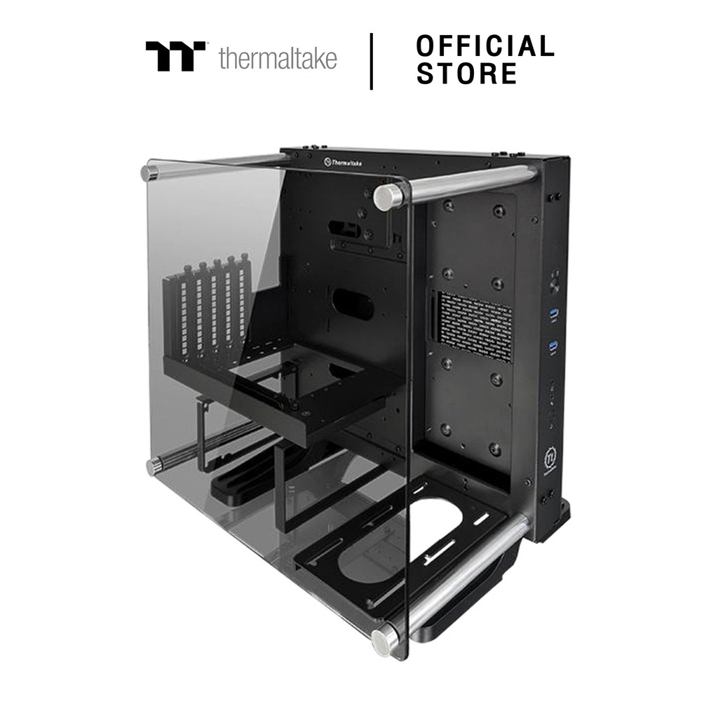 Thermaltake Core P1 TG Mini ITX Wall-Mount Chassis Case (CA-1H9-00T1WN ...