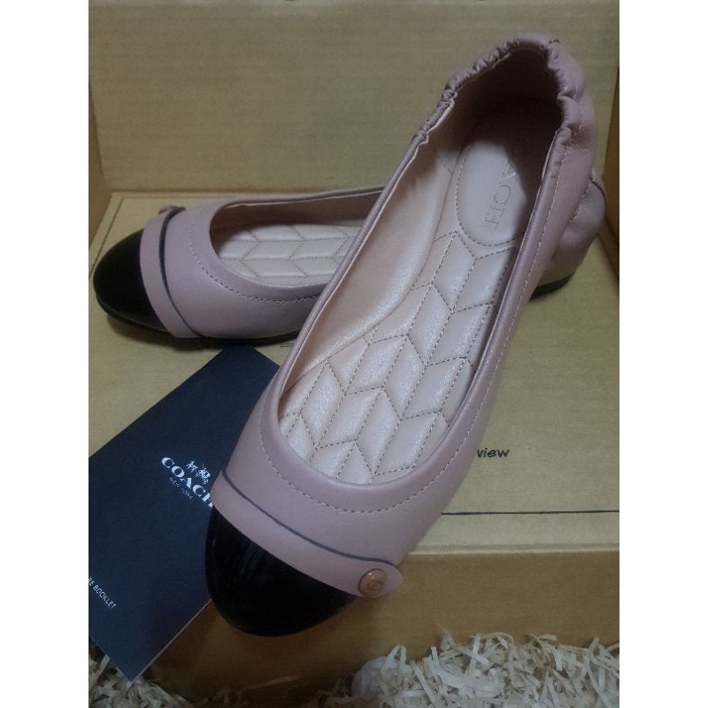 รองเท้า coach ทูโทน ดำ-ชมพูนู๊ด แท้ us7 | Shopee Thailand