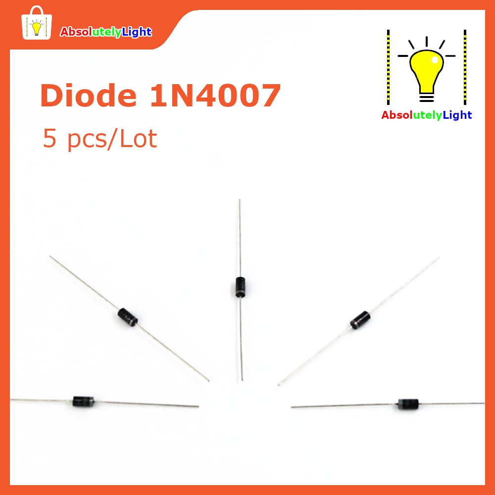 ไดโอด 1A 1000V Diode 1N4007 กันไฟย้อน Blocking Diode | Shopee Thailand