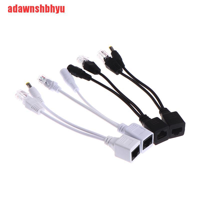 Adawnshbhyu อะแดปเตอร์หัวฉีดสายเคเบิ้ล Poe Rj45 Splitter 1 ชิ้น ...
