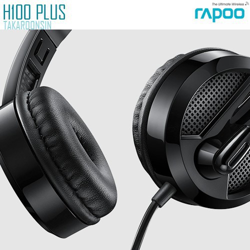 ชุดหูฟังสำหรับเล่นเกม หูฟังเกมมิ่ง หูฟัง Rapoo H100 Plus Wired Stereo ...