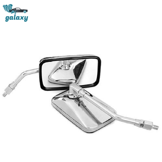 Motorcycle Chrome Rearview Side Mirrors Fashional Cool Square Shape ...