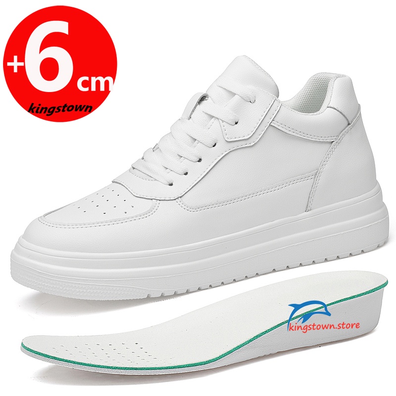 NewLift Sneakers Man Elevator Shoes Height Increase Insole 6cm White ...