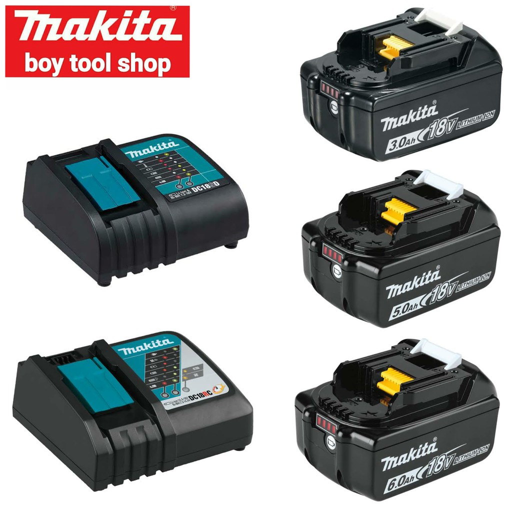 MAKITA แบตเตอรี่ BL1830.BL1850.BL1860 แท่นชาร์จ DC18RC.DC18SD.DC18RD ...