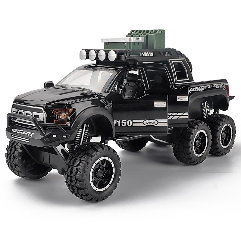 Large simulation raptor big wheel off-road vehicle alloy car model ...