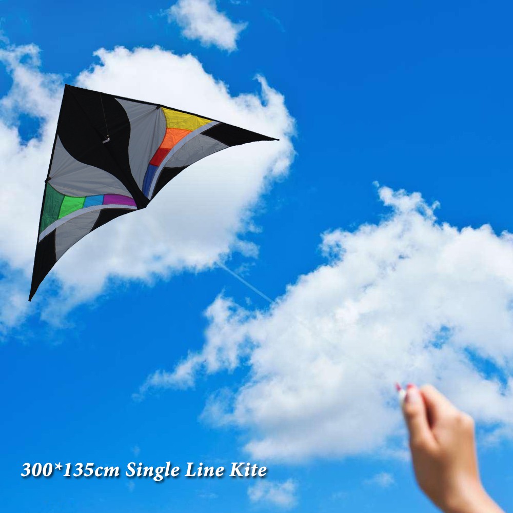 ของแท้พร้อมส่ง 300135cm Single Line Kite Huge Delta-shape Kite Flyer ...