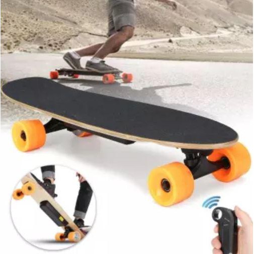 สเก็ตบอร์ดไฟฟ้า Allwin 4 Wheel Electric Skateboard Single Driver Motor ...