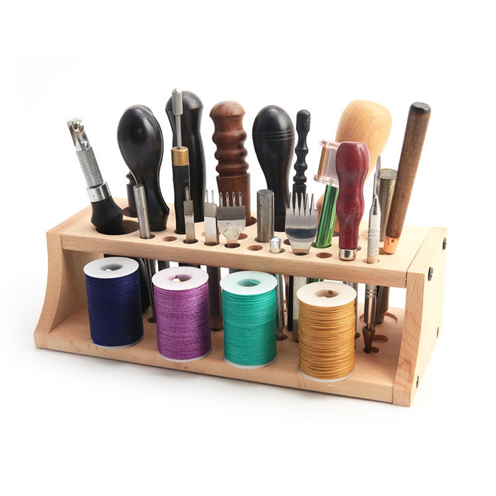 Wooden Leather Tools Multi Hole Multifunction Practical Easy Install ...