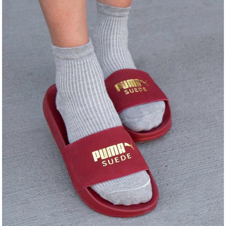 【ready stock】Puma Leadcat Suede men slippers original sneakers 100% ...