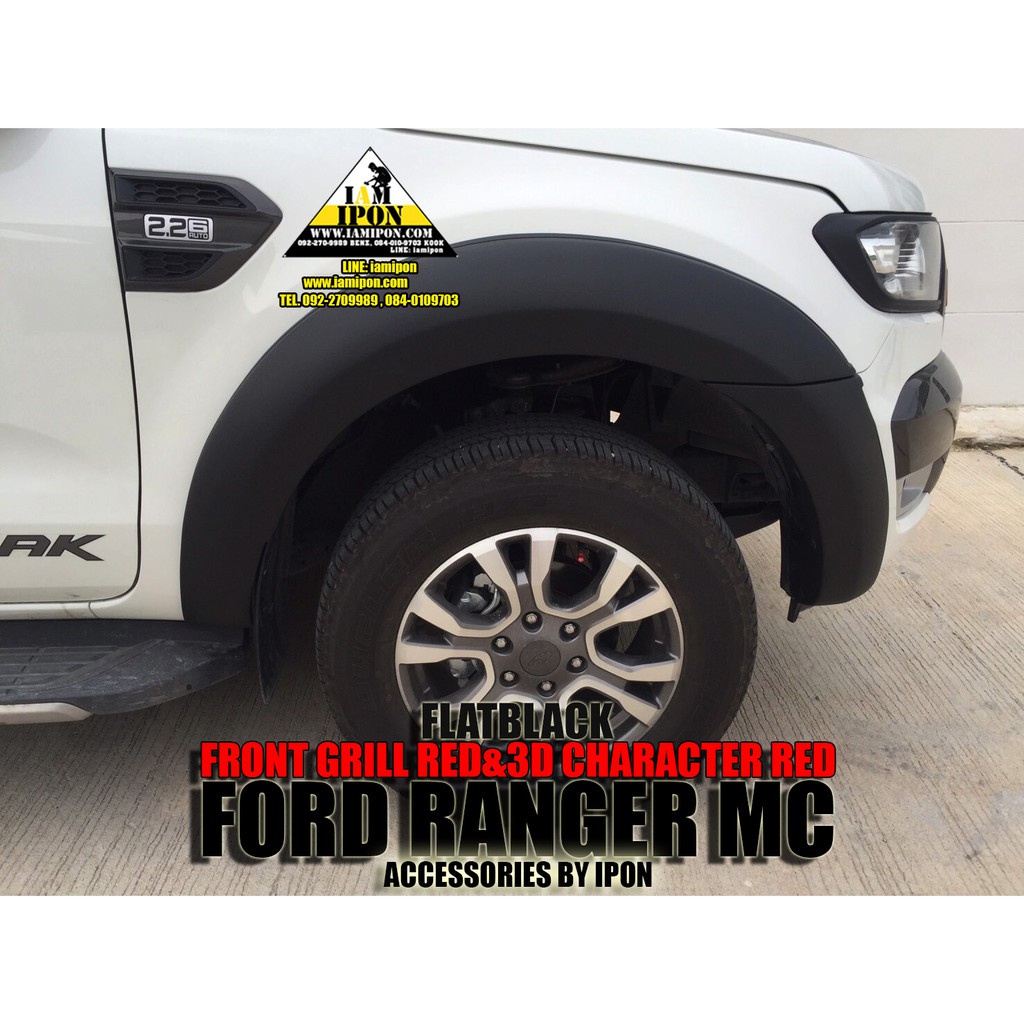 โละสตอคคิ้วโปร่งล้อ FORD MC 2015-18 2700 บาท 6 เรียบ 4 ประตู ดำด้าน ...