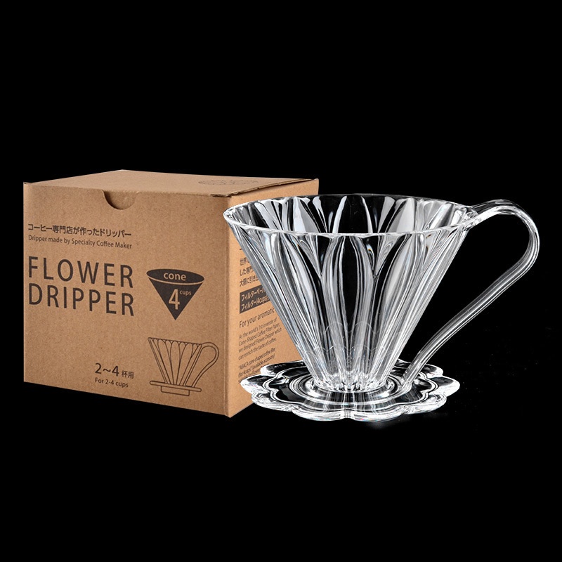 V60 Crystal Dripper ดริปเปอร์พลาสติก PCTG ดริปเปอร์กาแฟ กรวยดริปกาแฟ ...