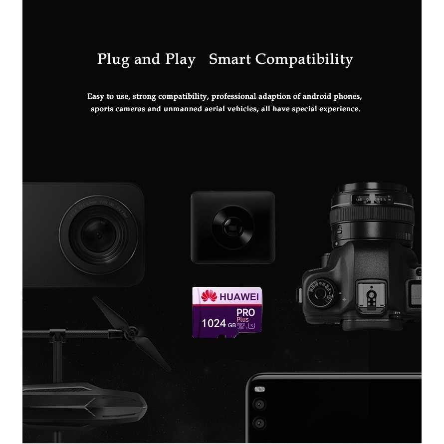 การ์ดหน่วยความจําความเร็วสูง Huawei Micro Sd Card 10 Tf 256GB 512GB ...