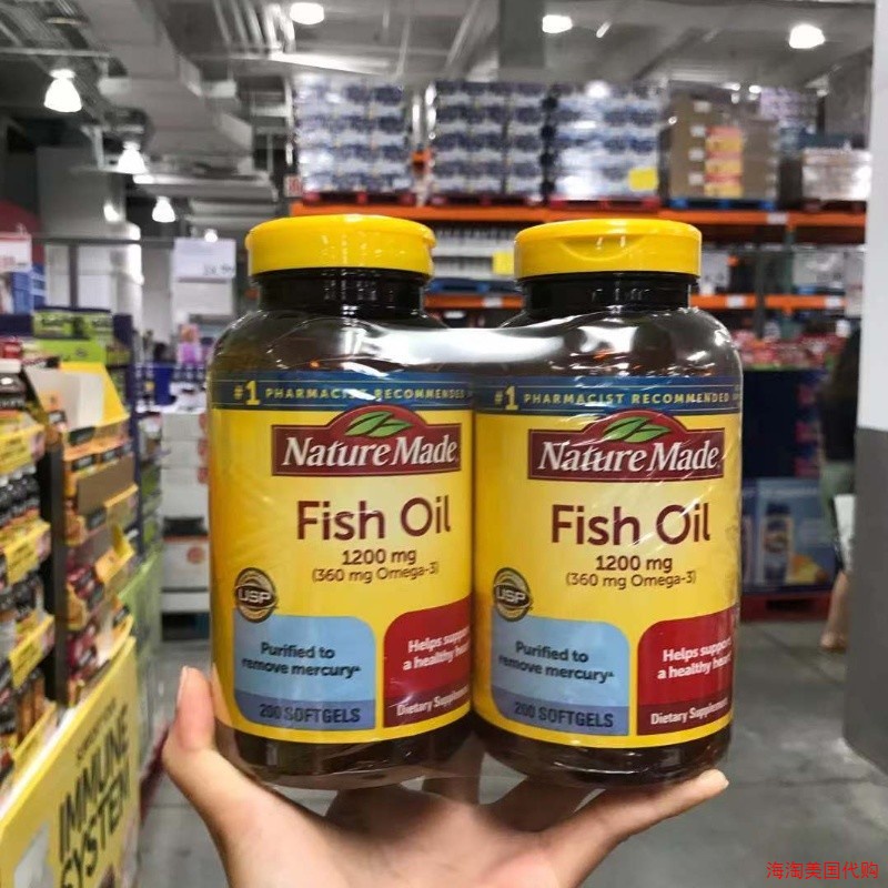 ♙⊙U.S. Nature Made Deep Sea Fish Oil Soft Capsules Omega3 Original Fish ...
