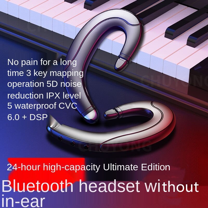 Bone Conduction Bluetooth Headset Portable Universal Unilateral ...