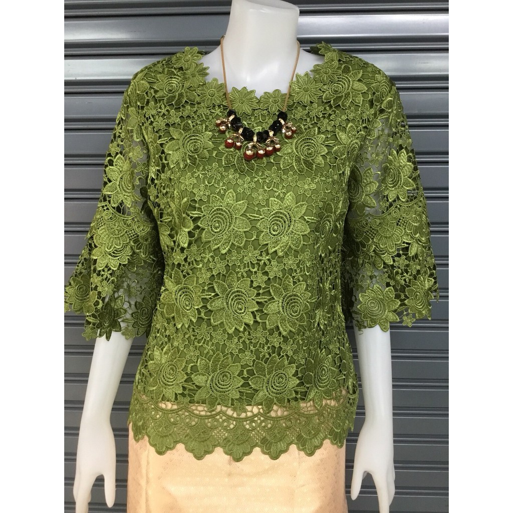 เสื้อลุกไม้ออกงานผ้าเงาแขน 34ส่วน รุ่น JK 26-1 - jumiya25 - ThaiPick