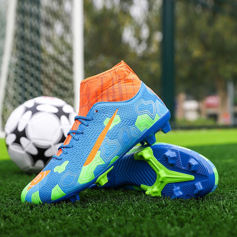 2020 Blue Spike Soccer Boots For Men Colorful Printing Men39s Football ...