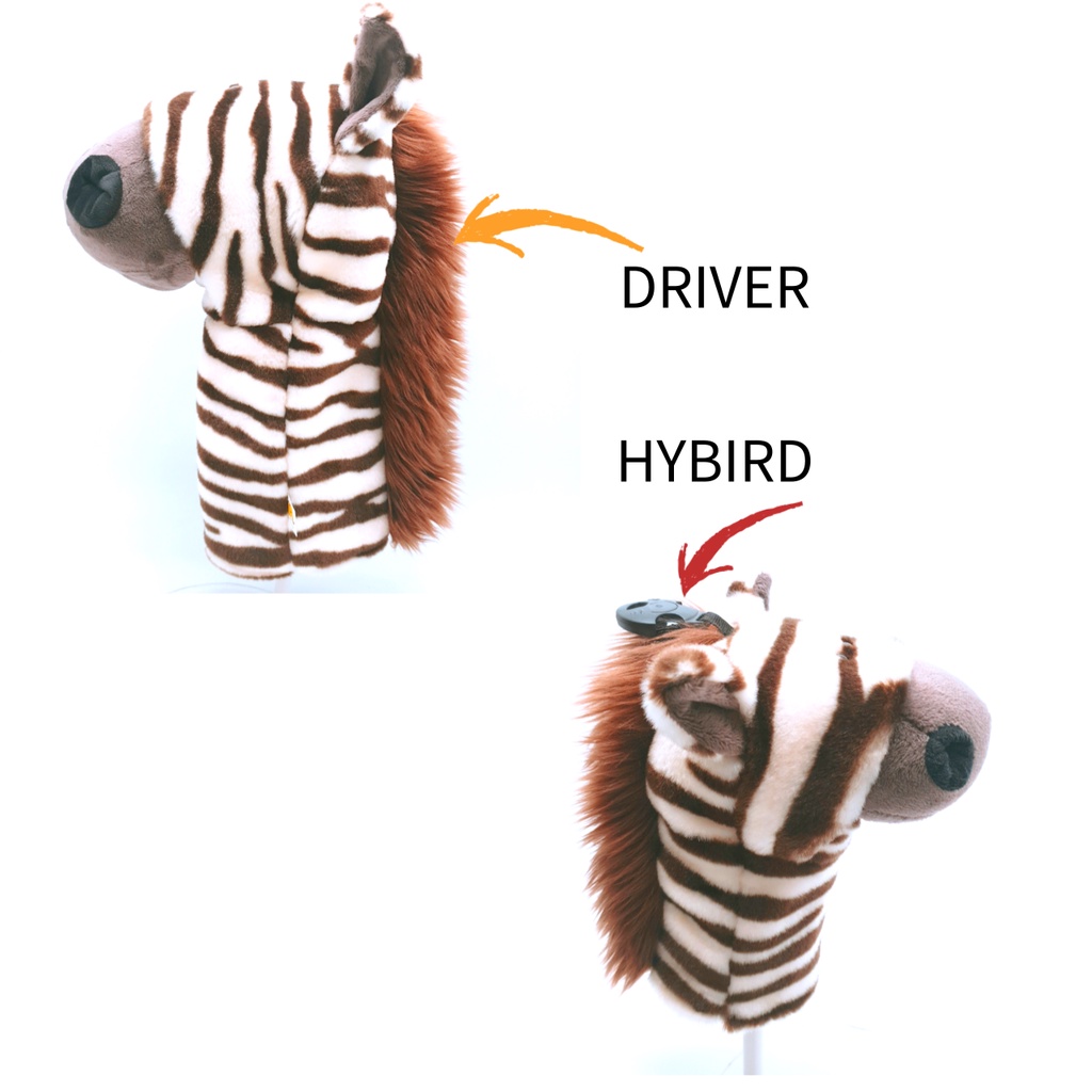 WICOGolfGolf Club Head Cover Happy Family Wild Animal Zebra Driver ...