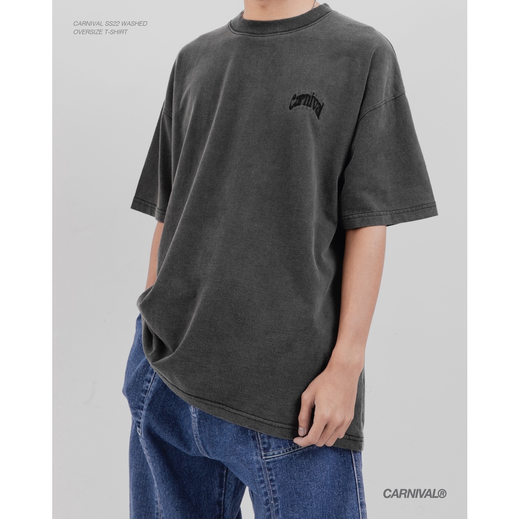 CARNIVAL SS22 WASHED OVERSIZE T-SHIRT | Shopee Thailand