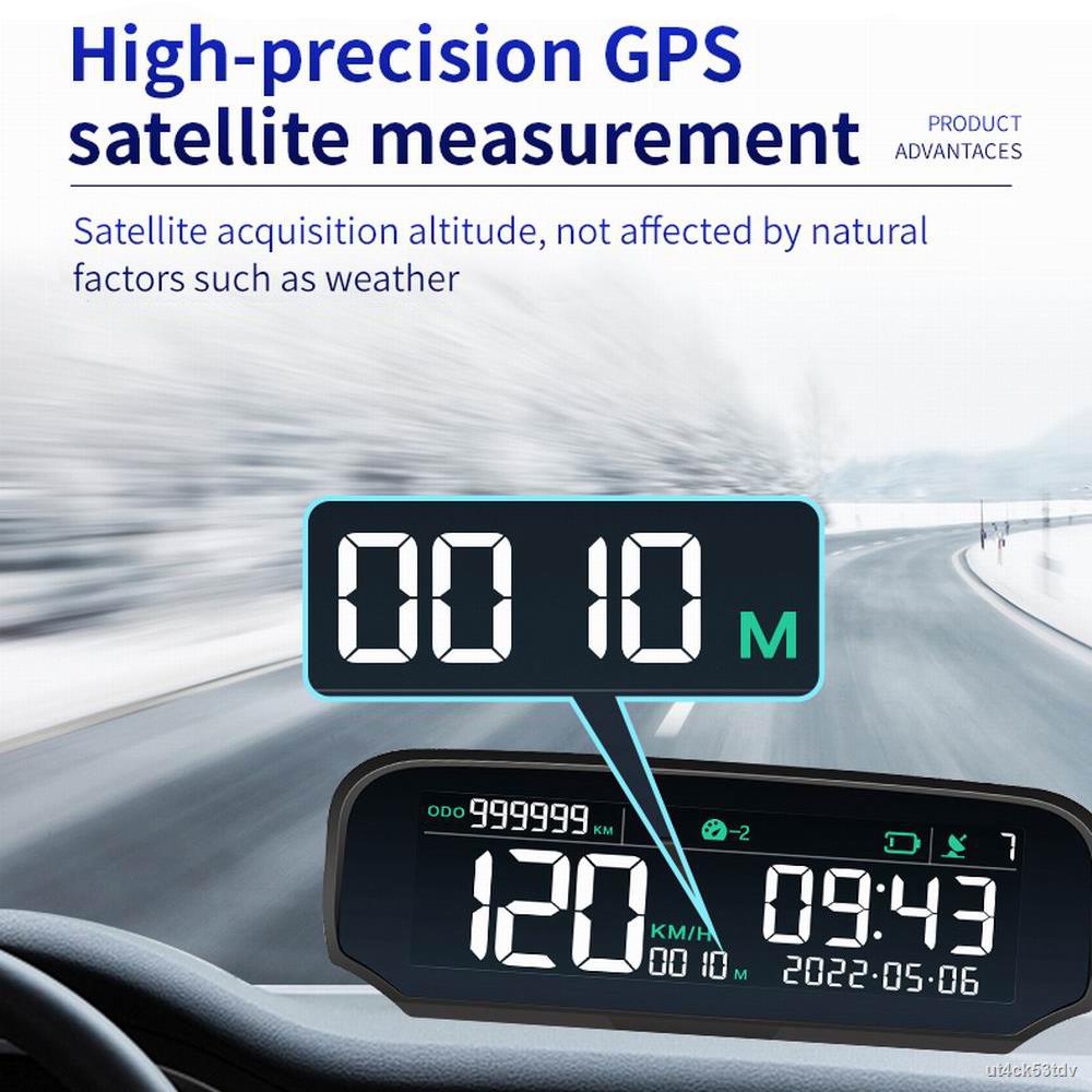 Vjoycar S100 2022 Latest Solar-powered Gps Gauge Wireless Hud Display ...